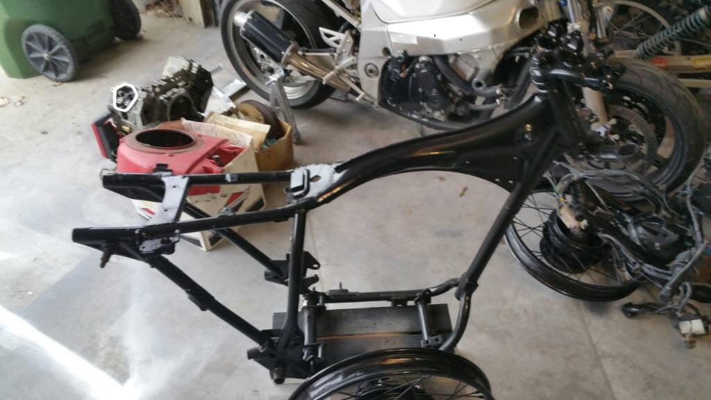 Cb200 frame mod | Honda Twins
