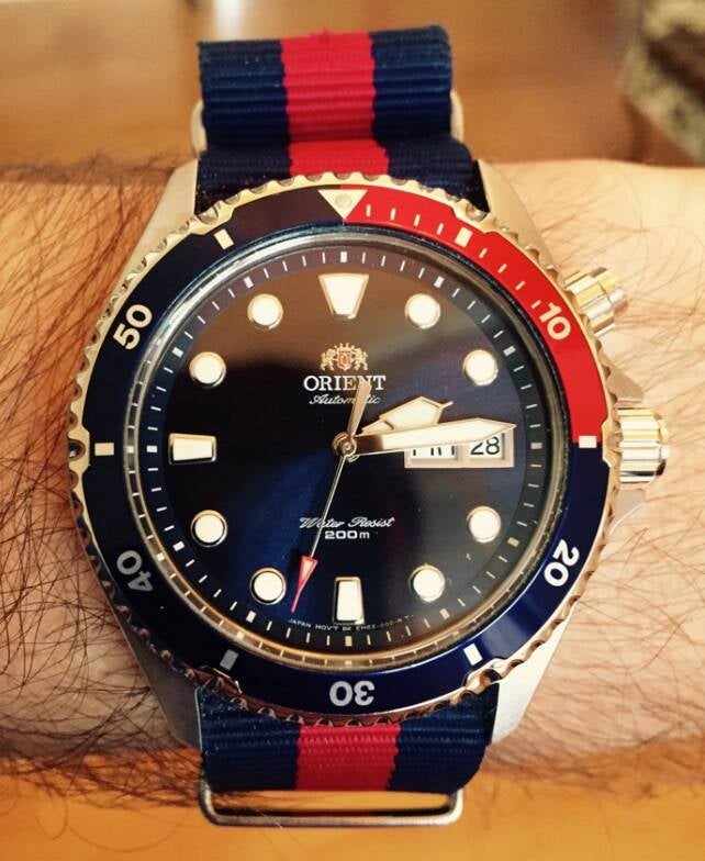 Pepsi bezel insert for Orient Mako/Ray | WatchUSeek Watch Forums