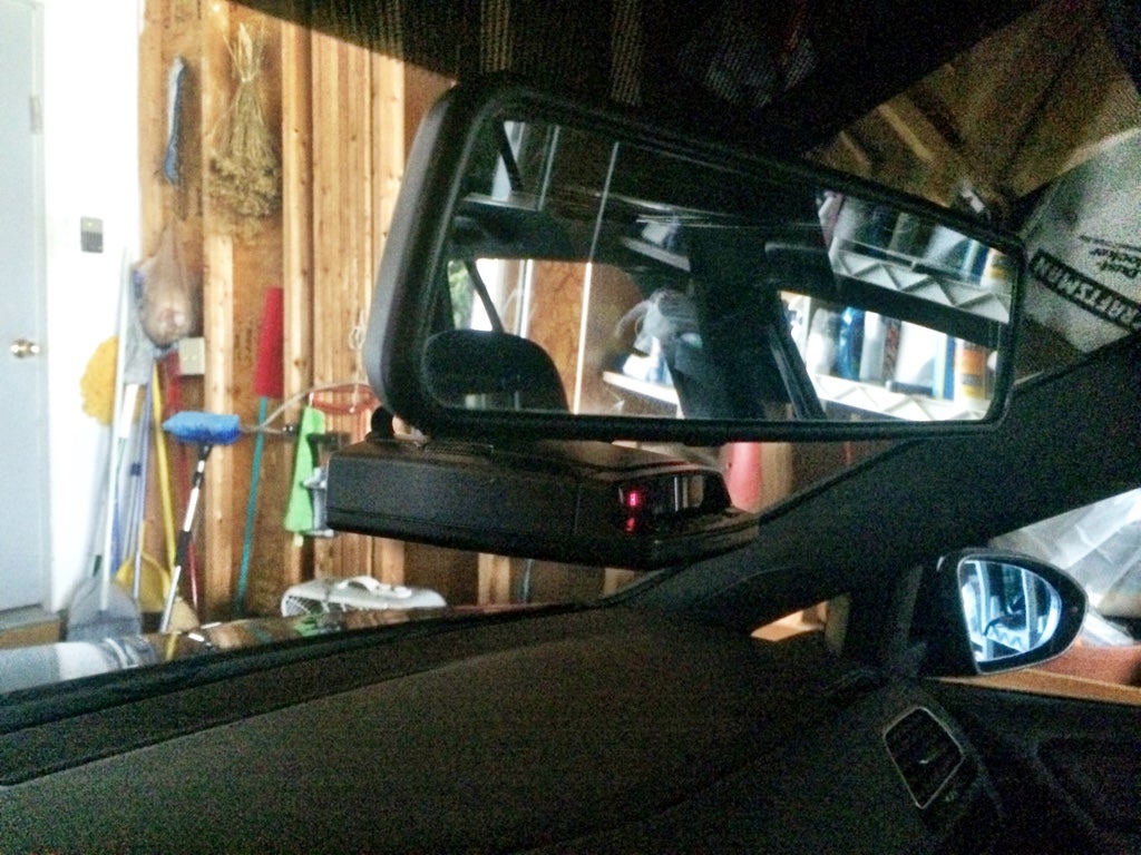 DIY Radar Detector Mirror Mount - $Free! | VW Vortex - Volkswagen Forum