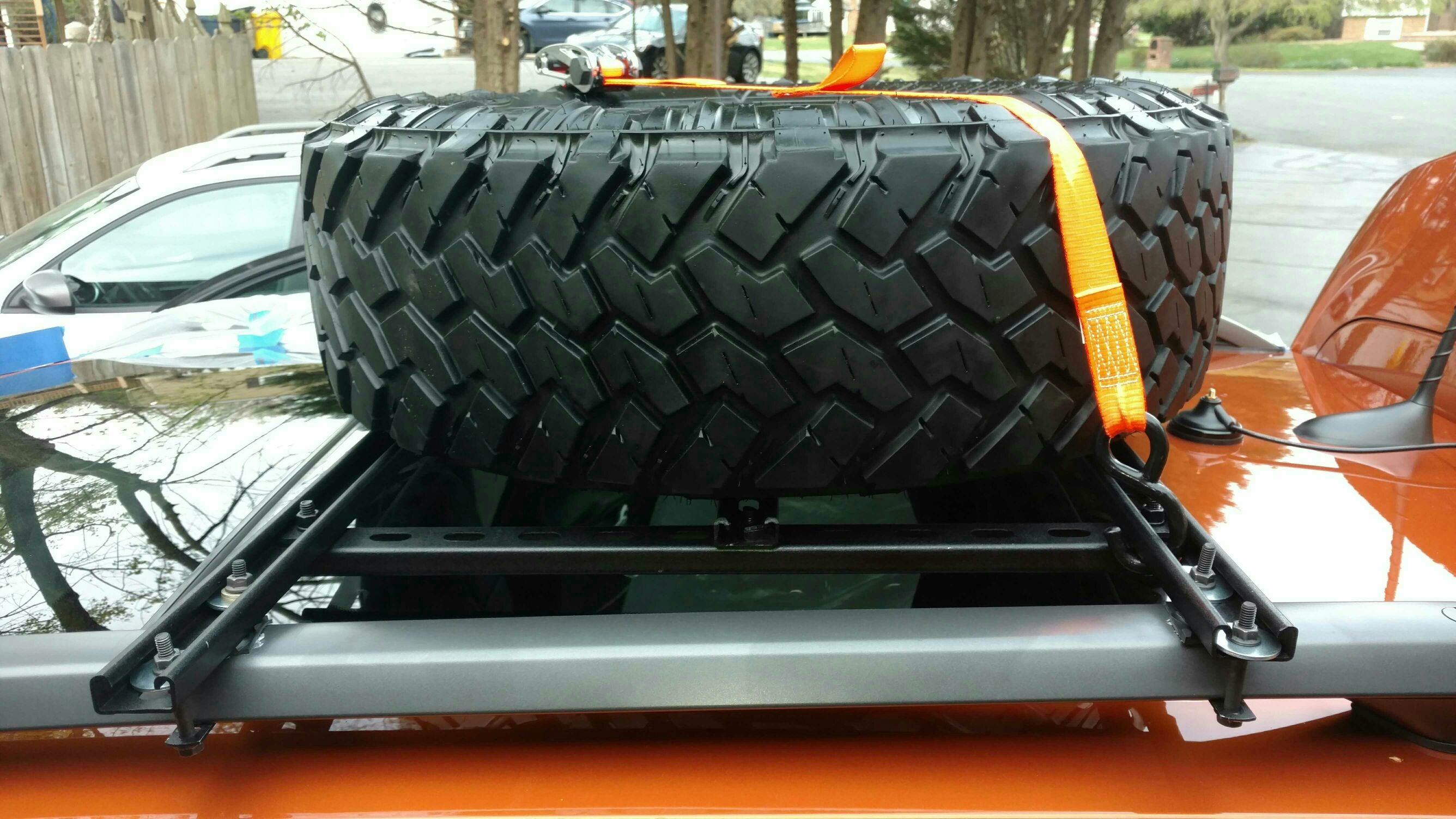New roof tire rack | 2014+ Jeep Cherokee Forums