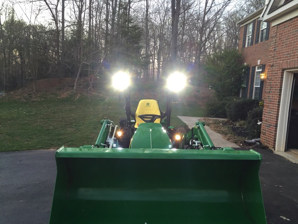 New 1025r optional LED Lights and brackets | Green Tractor Talk