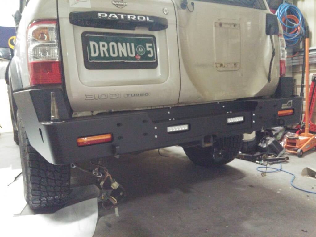 Dronus4x4 installing uneek4x4 rear bar | Patrol 4x4 - Nissan Patrol Forum