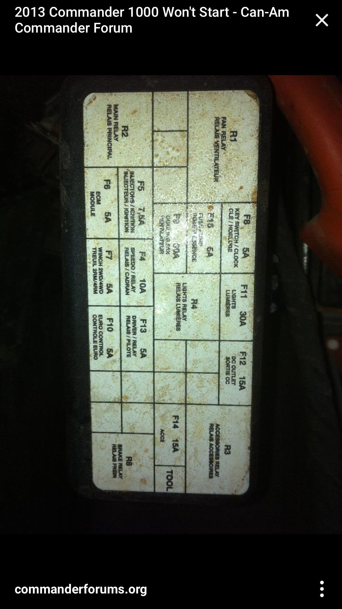 Help needed!! Head light trouble with my commander 1000 | Can-Am ...