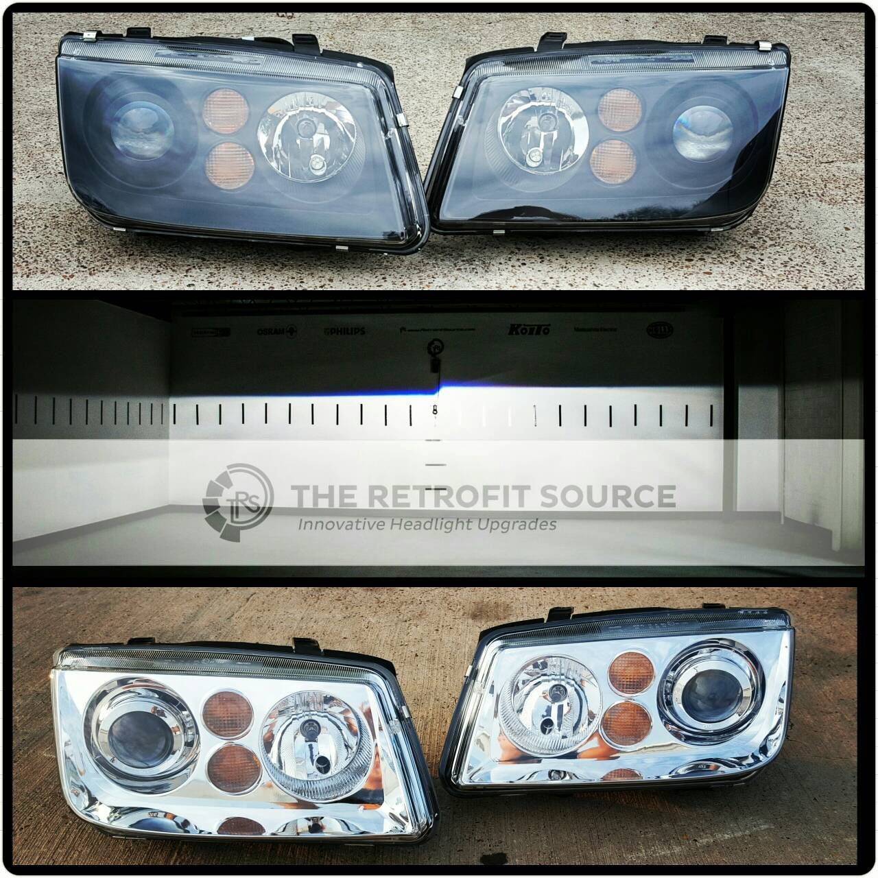 VXT HID / XENON European BORA / Jetta (OEM Reps) Morimoto Mini H1 Bi ...