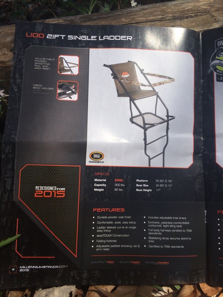 Your new ladder stand? Millennium L100 Review | Archery Talk Forum