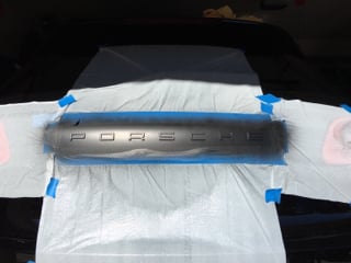 Plasti-dipped the Macan's rear emblems with step-by-step pics ...