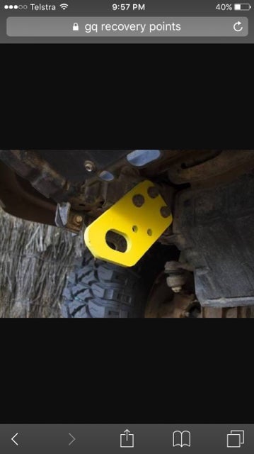 Recovery points on GQ ARB Deluxe bar | Patrol 4x4 - Nissan Patrol Forum