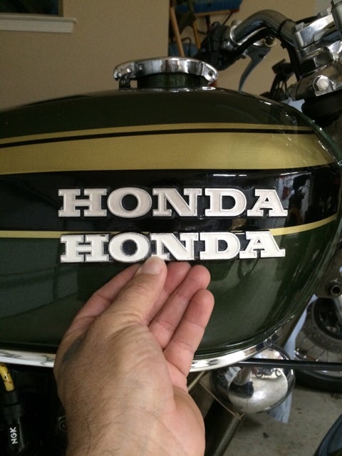 CB 350 tank. CB 500 tank emblems | Honda Twins