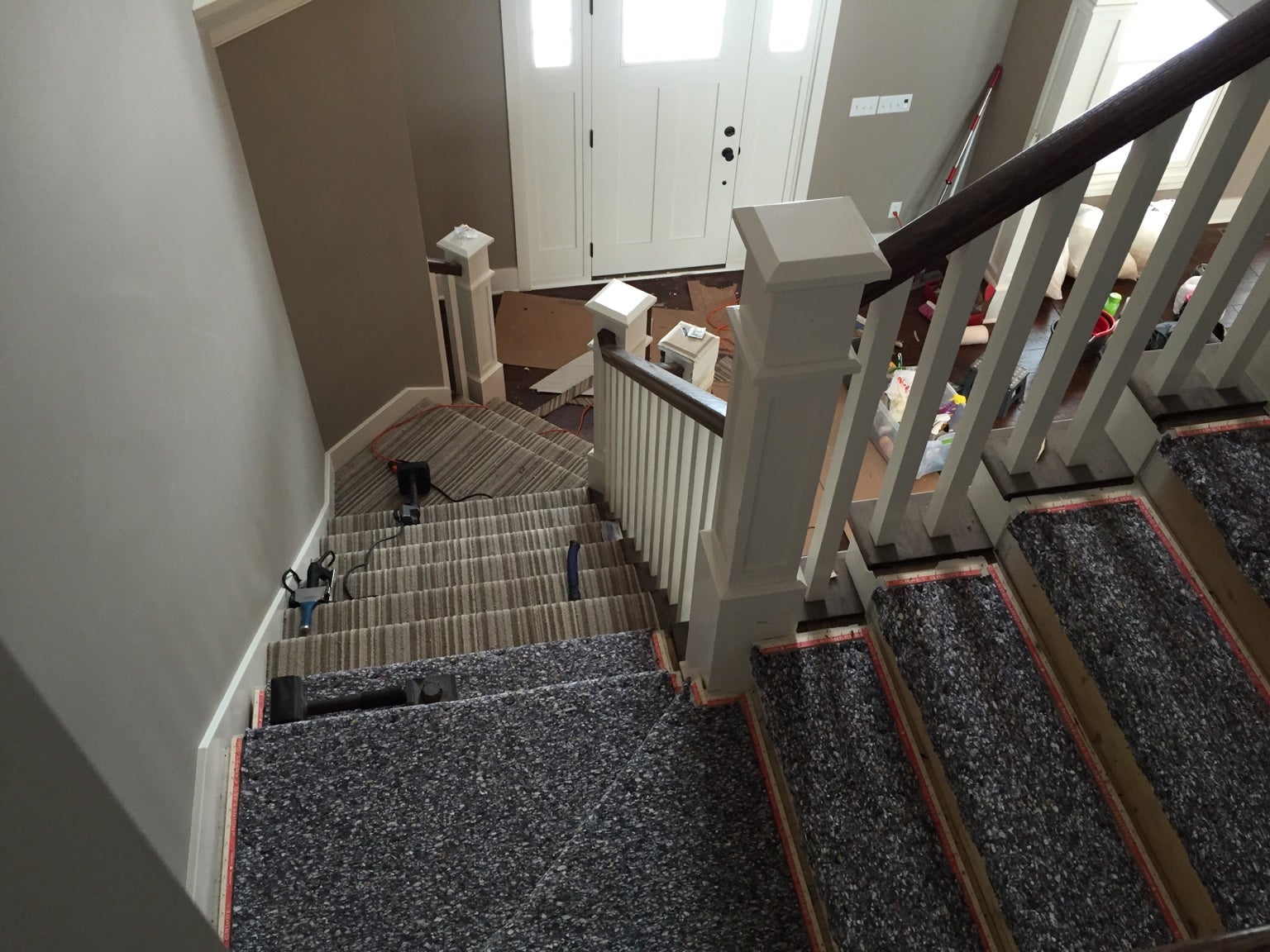 Handrail drops and newel location. | Contractor Talk - Professional ...
