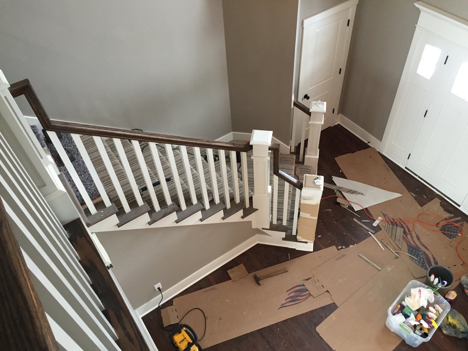 Handrail drops and newel location. | Contractor Talk - Professional ...