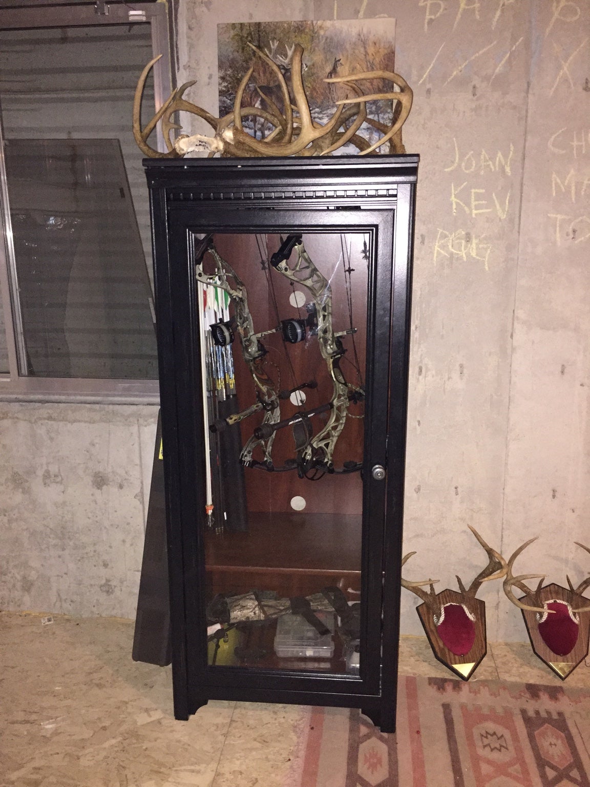 re-purposed bow display case | Archery Talk Forum