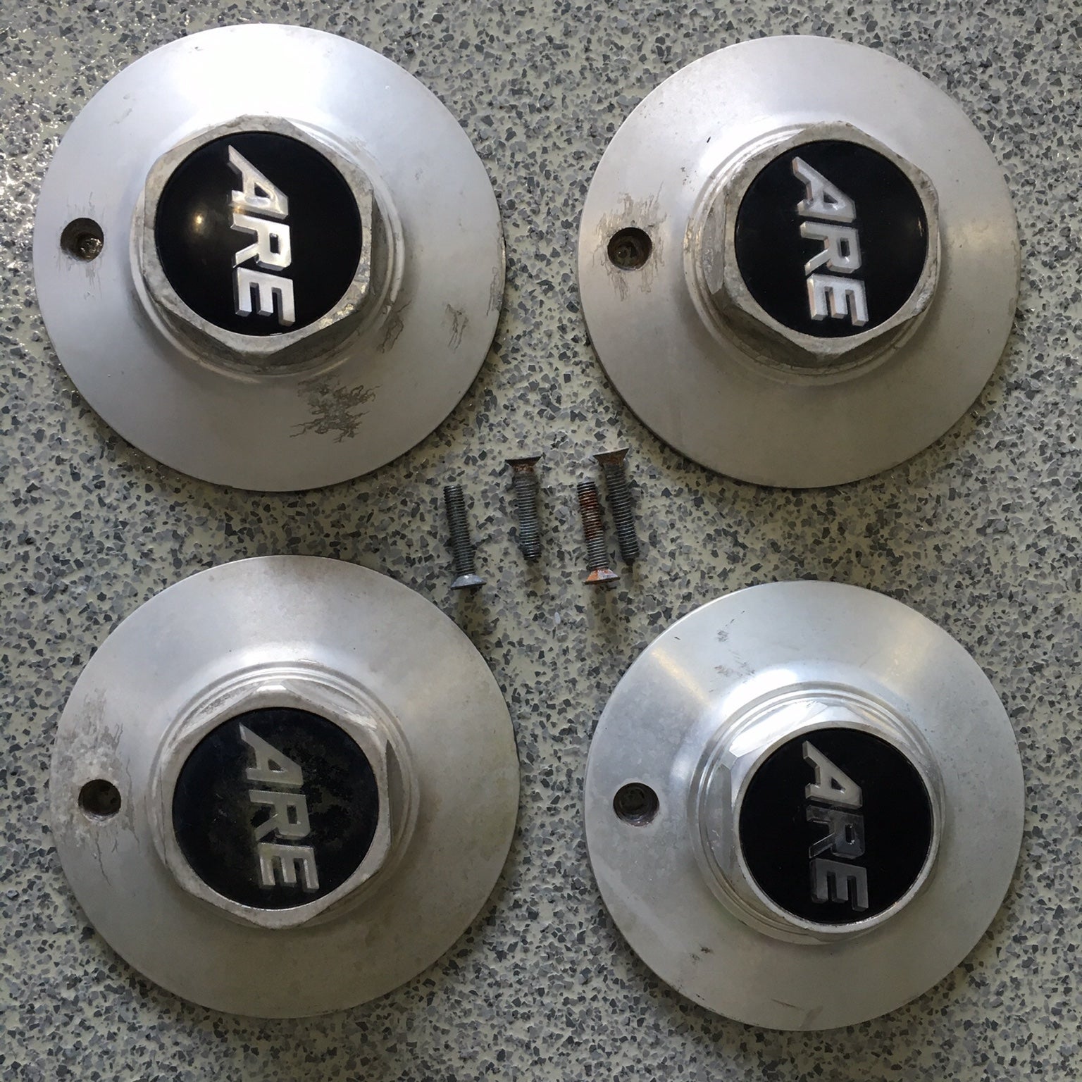 A.R.E. American Racing Five Star Center Caps Aluminum | VW Vortex ...