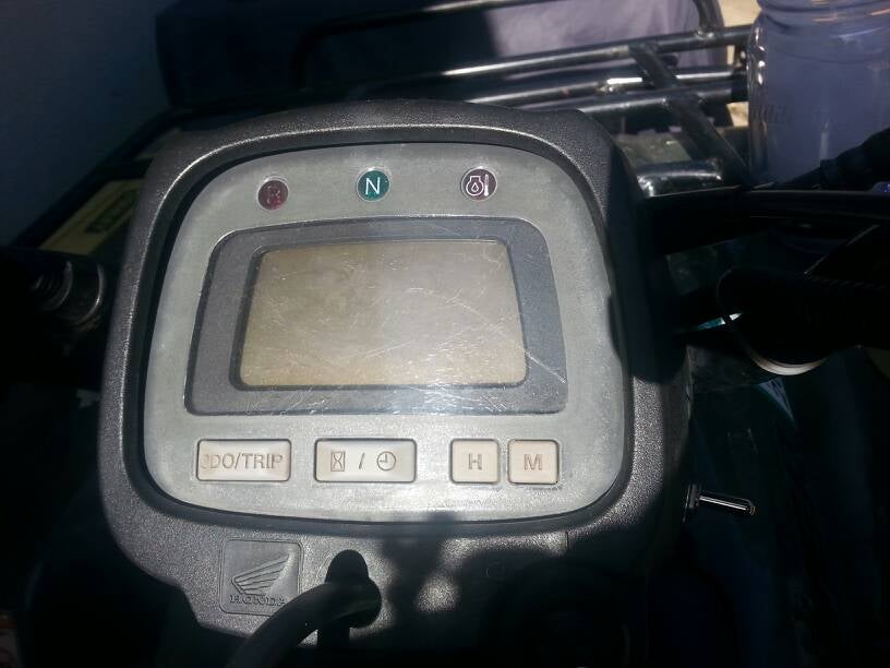 hard to read display screen | Honda ATV Forum