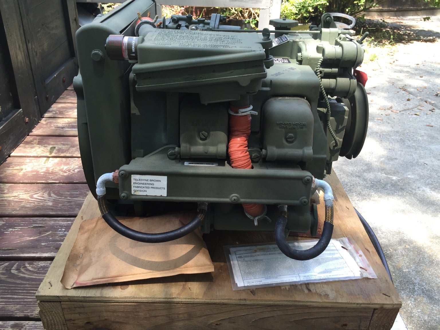 Teledyne Military engines 4A032-A new in crates $300 NC | Garden ...