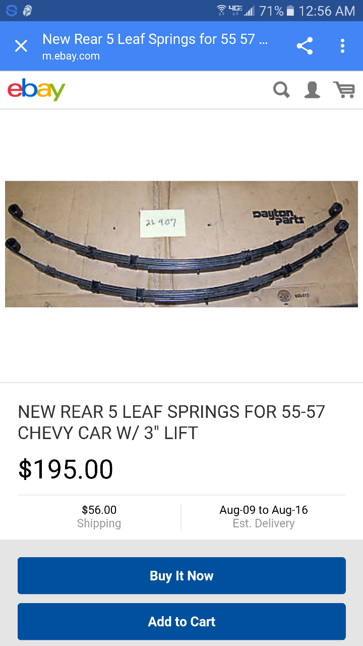 Raising the Rear End on a '55 | Chevy Tri Five Forum