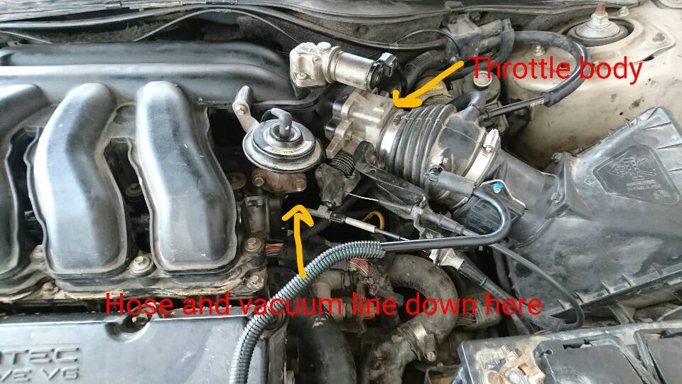 Intake manifold vacuum lines. | Taurus Car Club of America : Ford ...