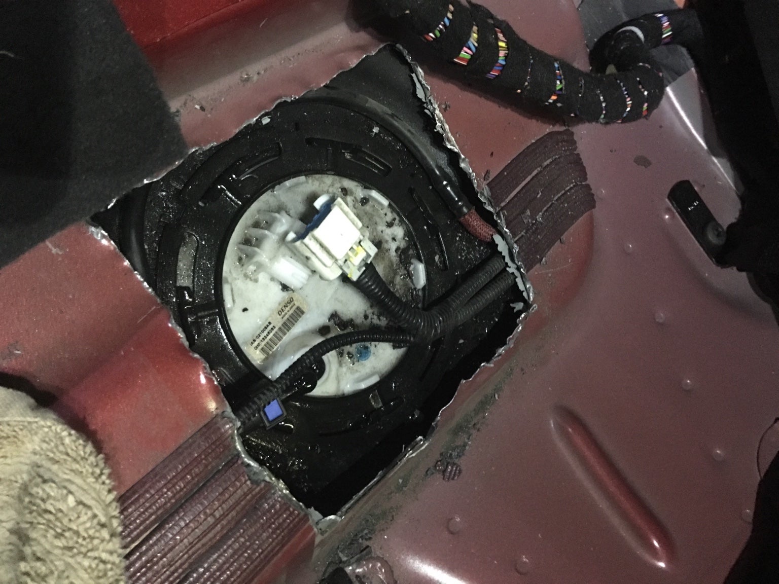 Well I cut the acces hole for the fuel pump.. | Cadillac CTS-V Forum