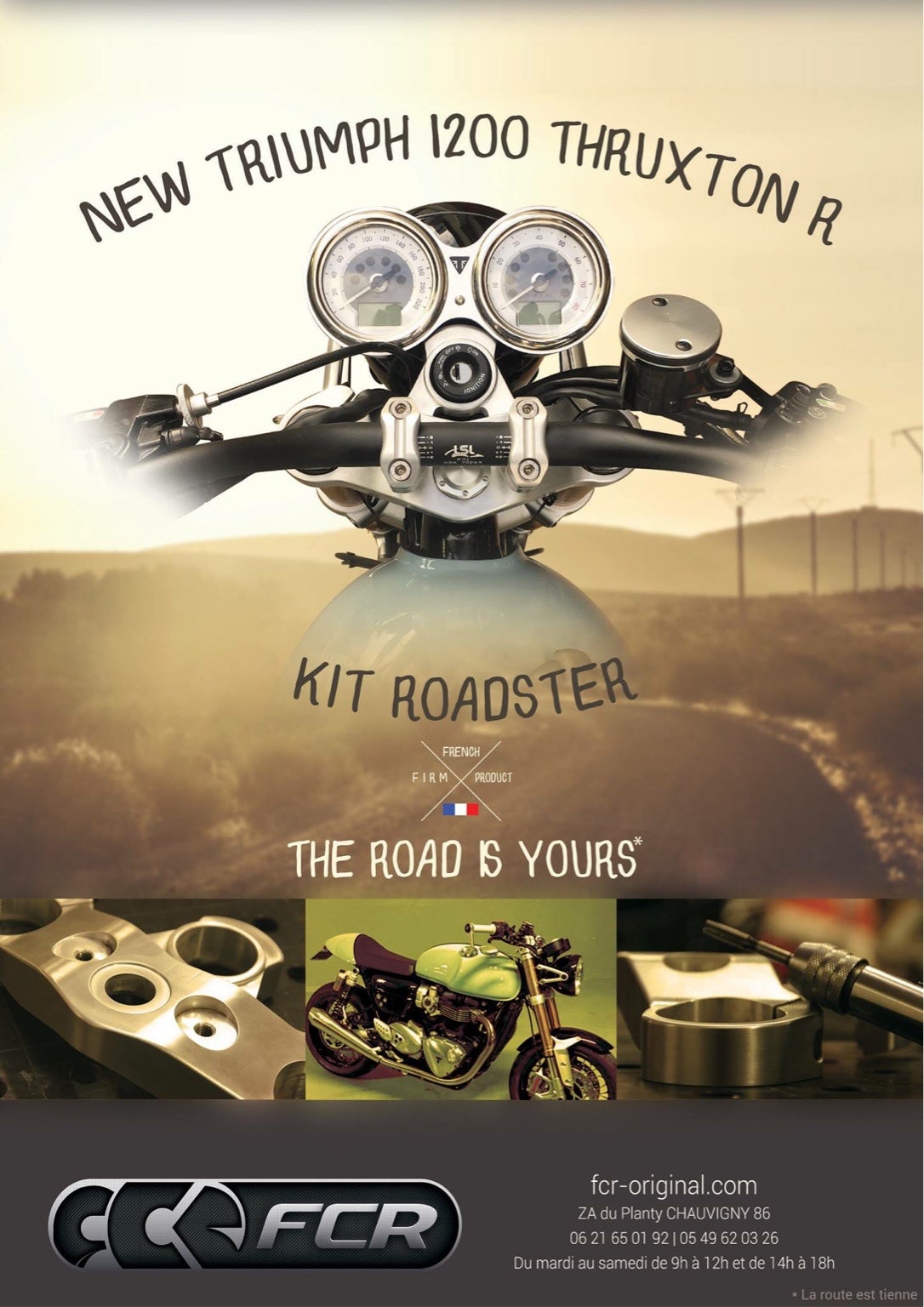 Thruxton - Riser and chrom handlebar | Triumph Rat Motorcycle Forums