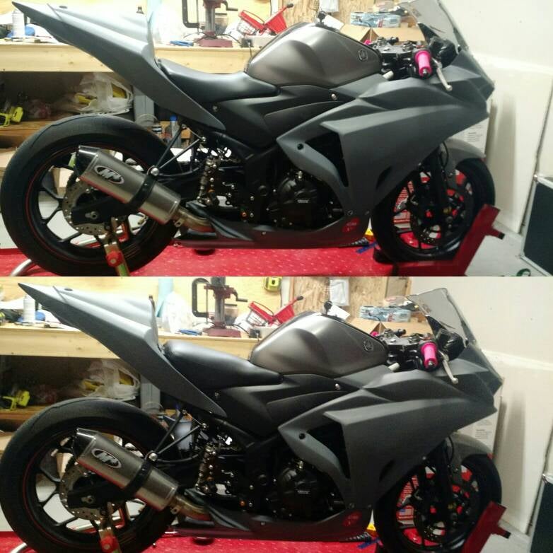 Taller Supersport Seats are now ready for the R3! | Yamaha R3 Forums