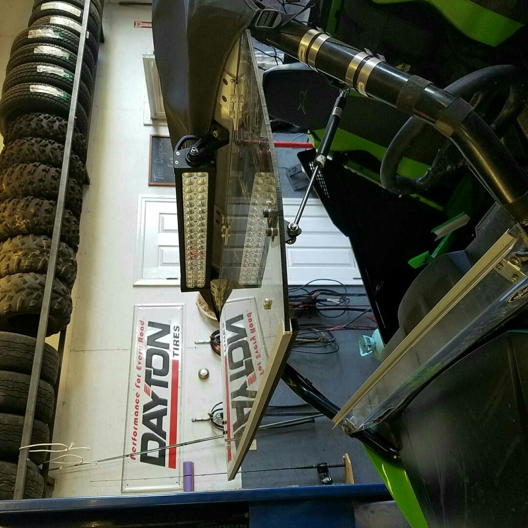 Homemade flip up windshield | Wildcat Forum