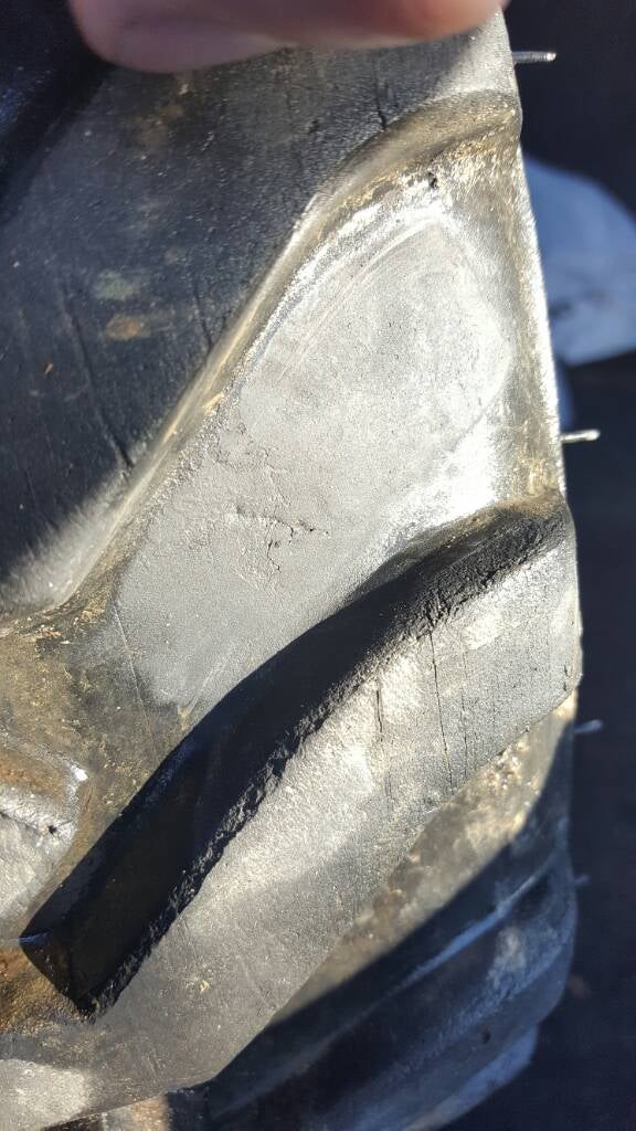 Front R4 tire cut | Green Tractor Talk
