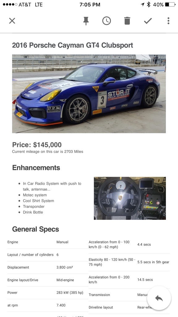 Wherefore art though Clubsport GT4? | Planet-9 Porsche Forum