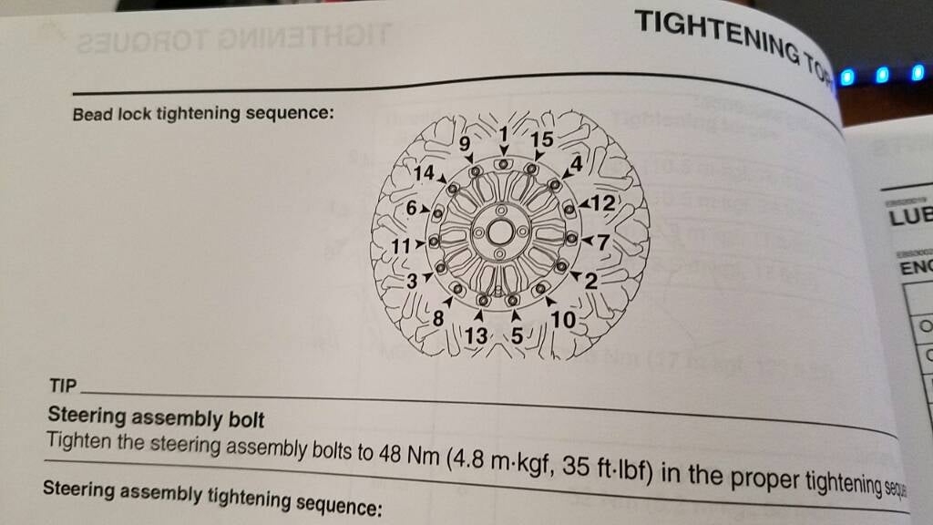 Beadlock Torque? | Yamaha YXZ Forums
