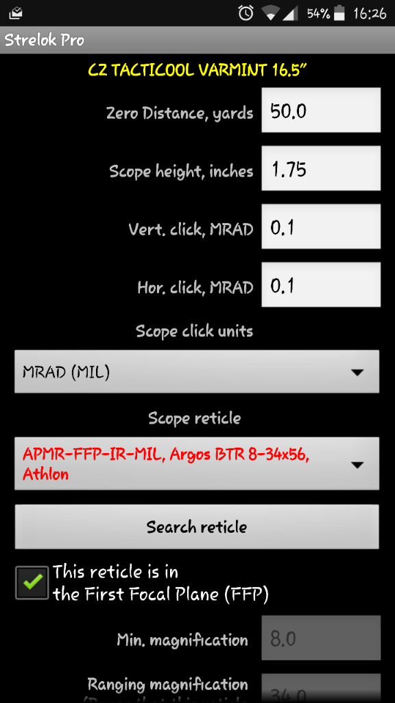 Scope Height for Ballistics Program? | Rimfire Central Firearm Forum