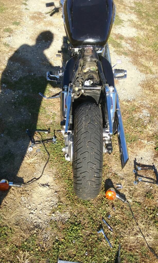 Rear turn signal relocation | Honda Shadow Forums