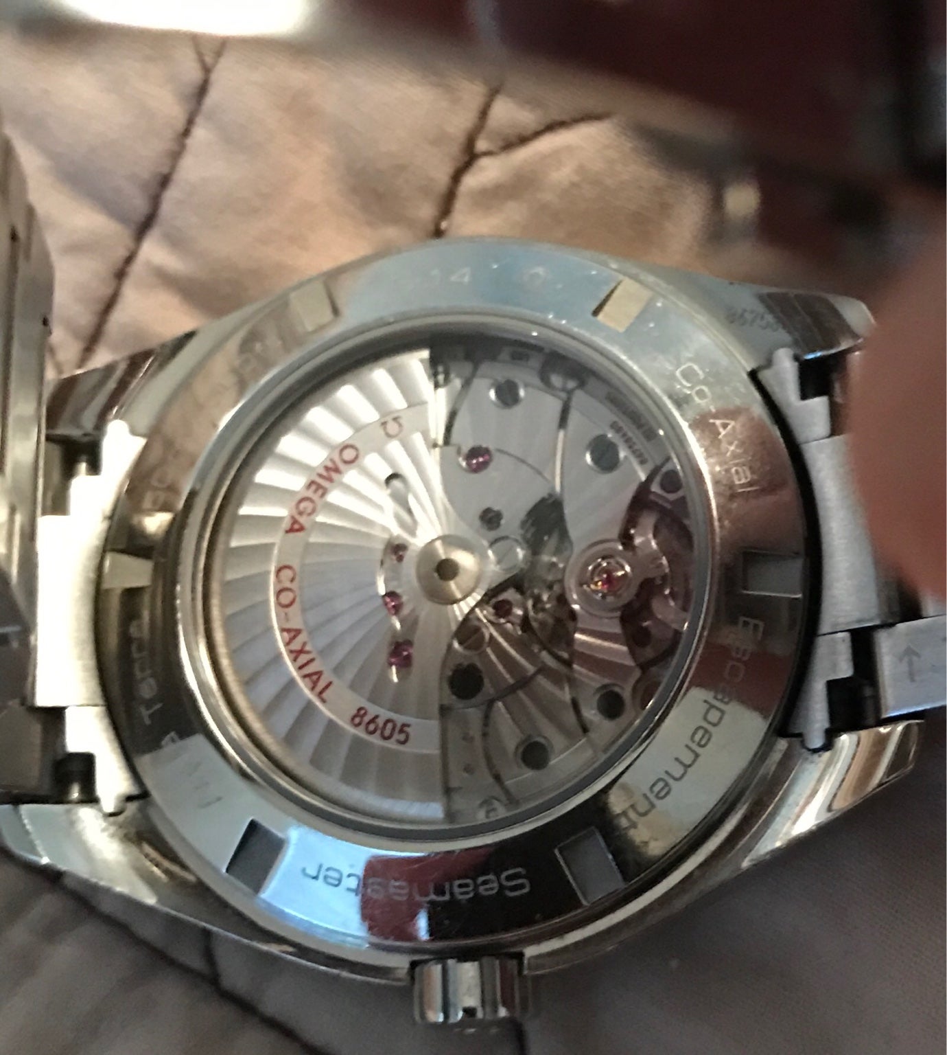 FSOT - Omega Aqua Terra GMT - Blue dial, 8605 Movement | WatchUSeek ...
