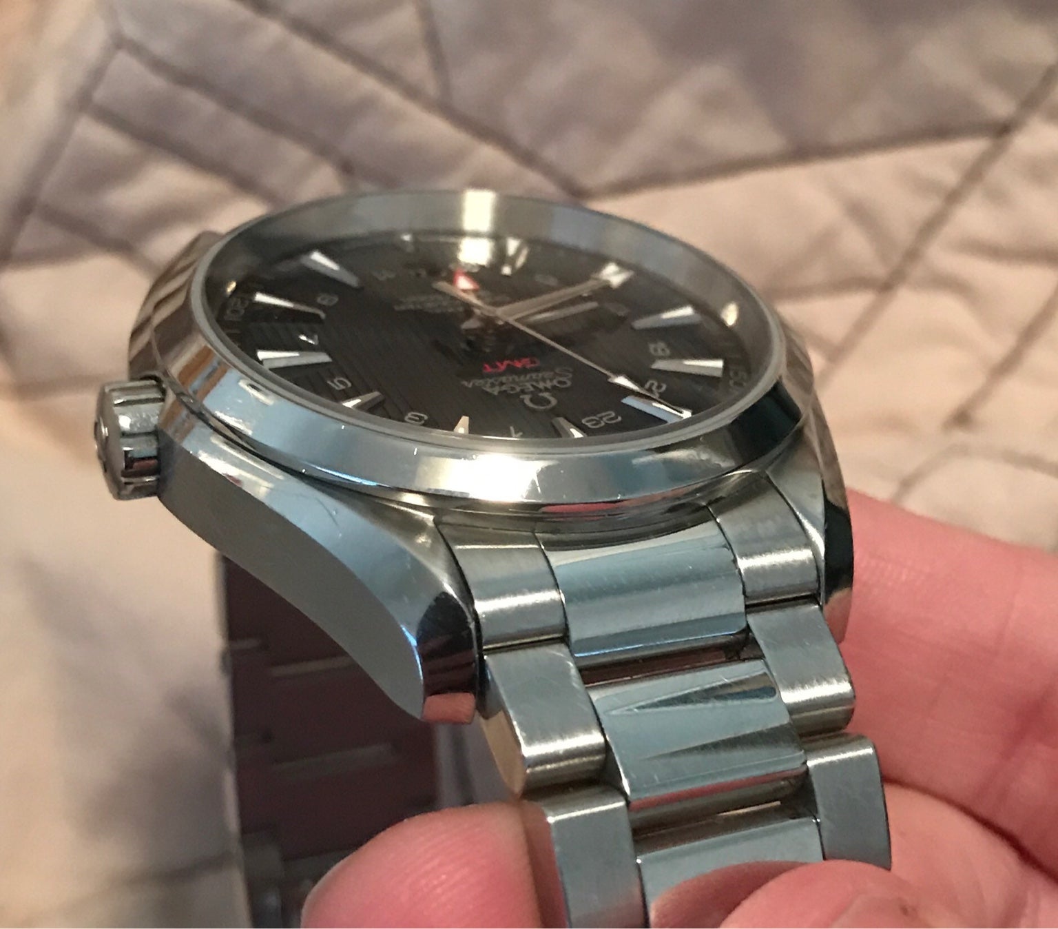 FSOT - Omega Aqua Terra GMT - Blue dial, 8605 Movement | WatchUSeek ...