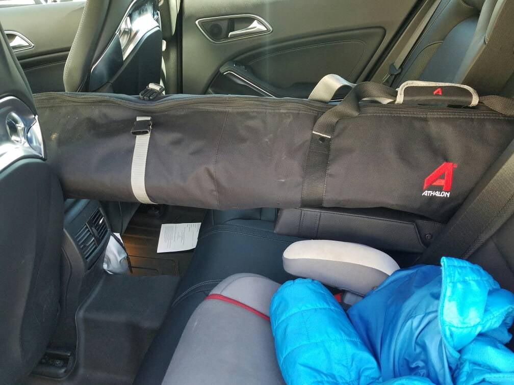 Glad I got the roof racks . . . (skis) | Mercedes-Benz GLA Forum