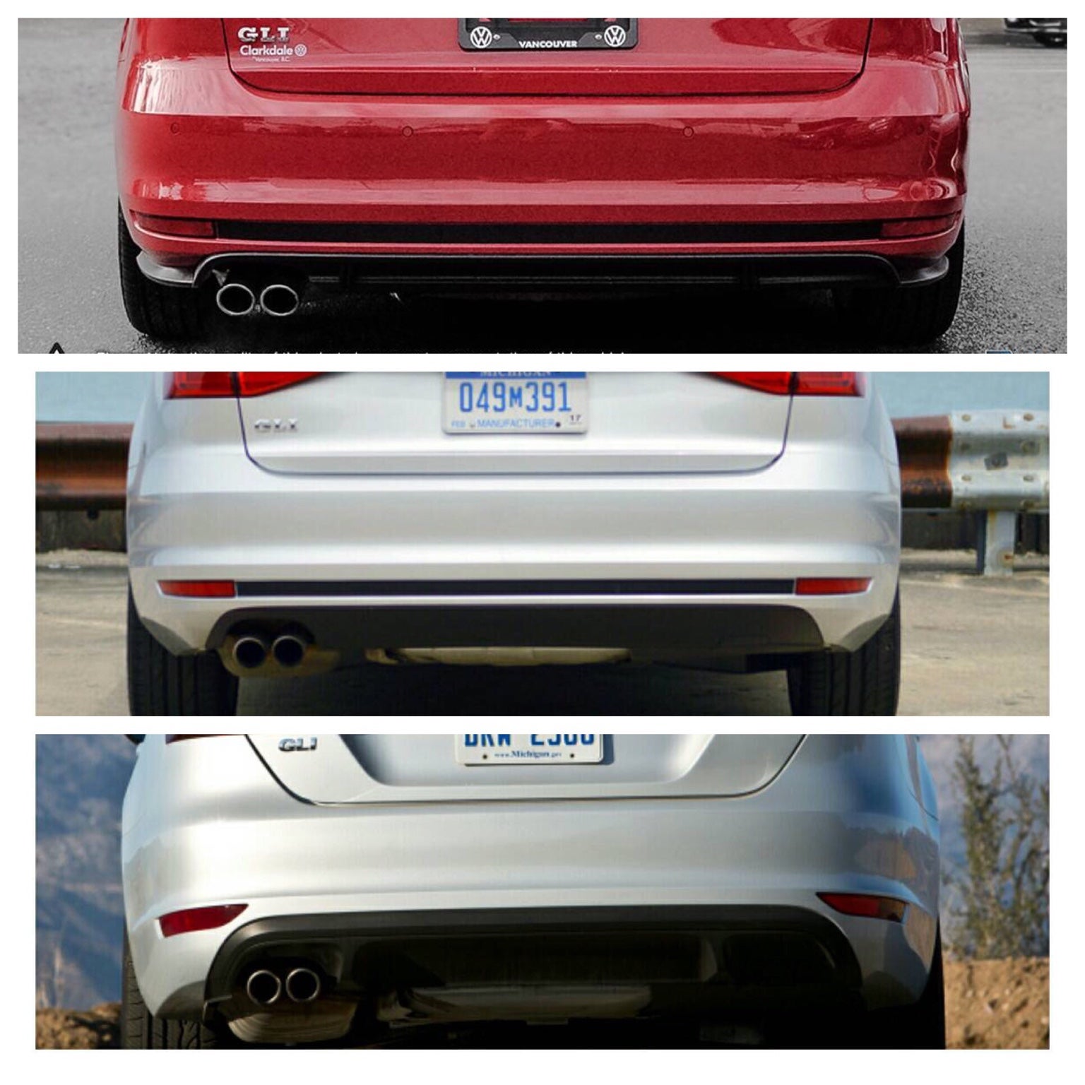 GLI aftermarket rear diffusers ??? | VW Vortex - Volkswagen Forum