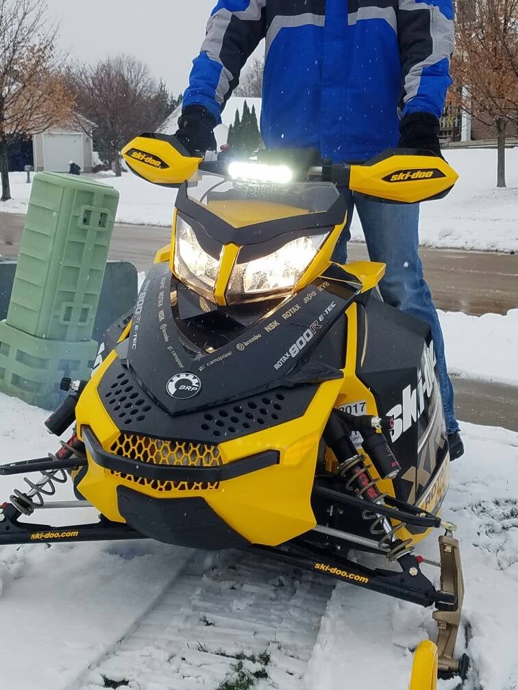 How to: 6 inch led light bar on a snowmobile | Ski-Doo Snowmobiles Forum