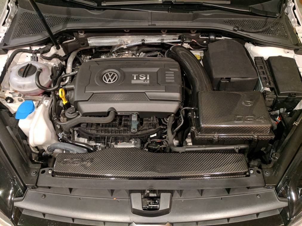 Now Available: OEM+ Carbon Fiber MkVII Golf R Engine Bay Trim by ...