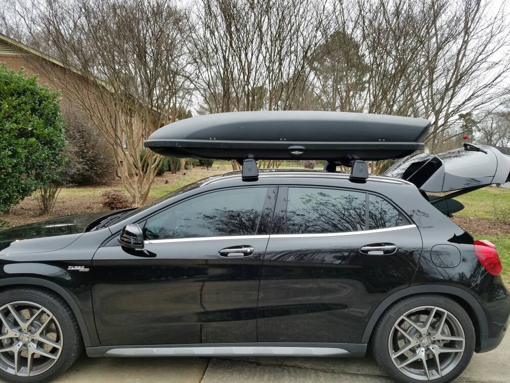Glad I got the roof racks . . . (skis) | Mercedes-Benz GLA Forum