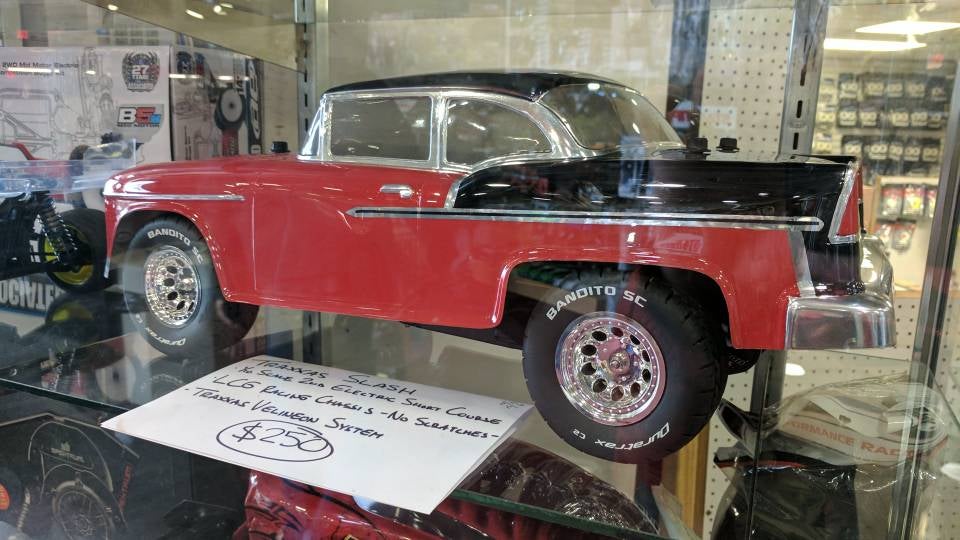 1/10 scale RC '55 Chevy for sale at my local hobby shop | Chevy Tri ...