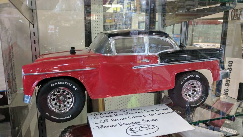 1/10 scale RC '55 Chevy for sale at my local hobby shop | Chevy Tri ...