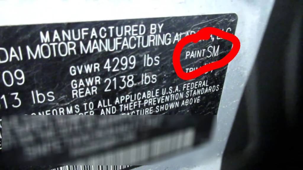 Help with paint code | Hyundai Forums