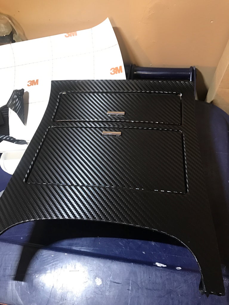 Had a little fun with carbon fiber wrap on the interior. | Cadillac ...