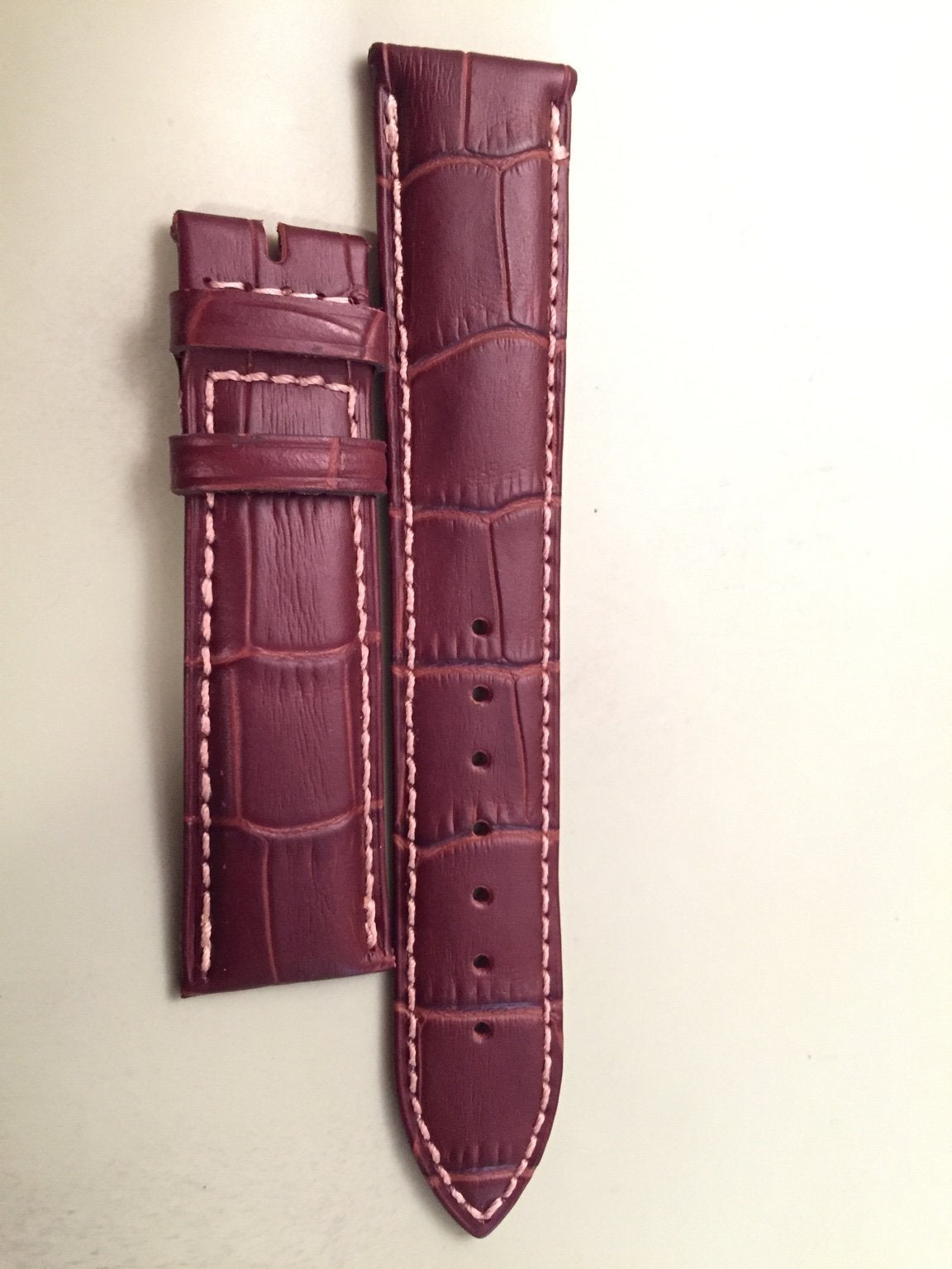 NEW 20mm Longines Alligator Strap and MINT Longines Deployant Clasp ...