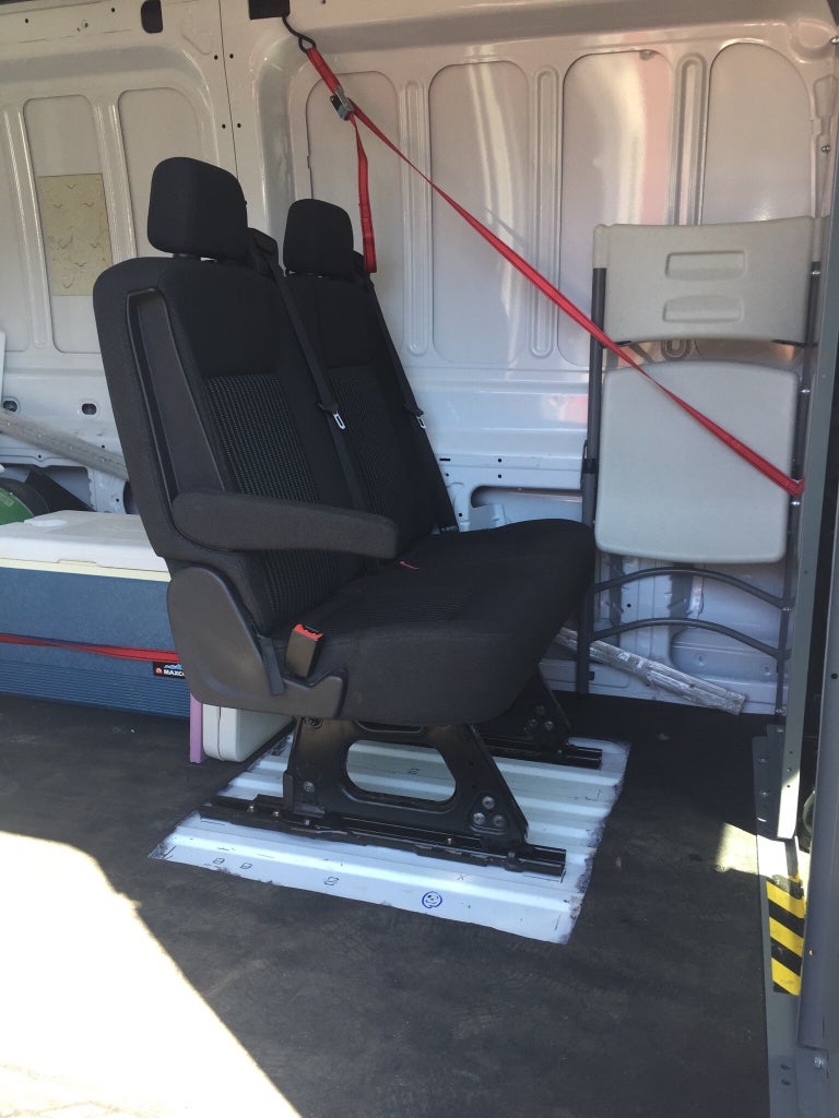 Transit 250 Medium Roof- Rear Two bench seat install | Ford Transit USA ...