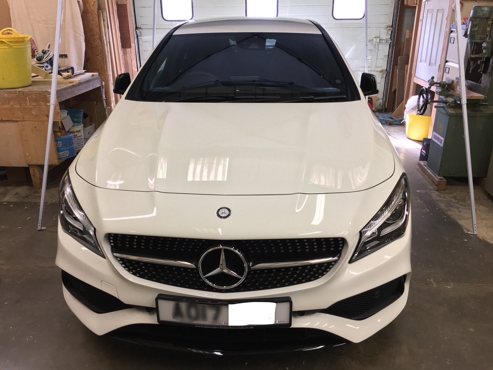 17 plate Merc CLA AMG-Line | Detailing World Forum