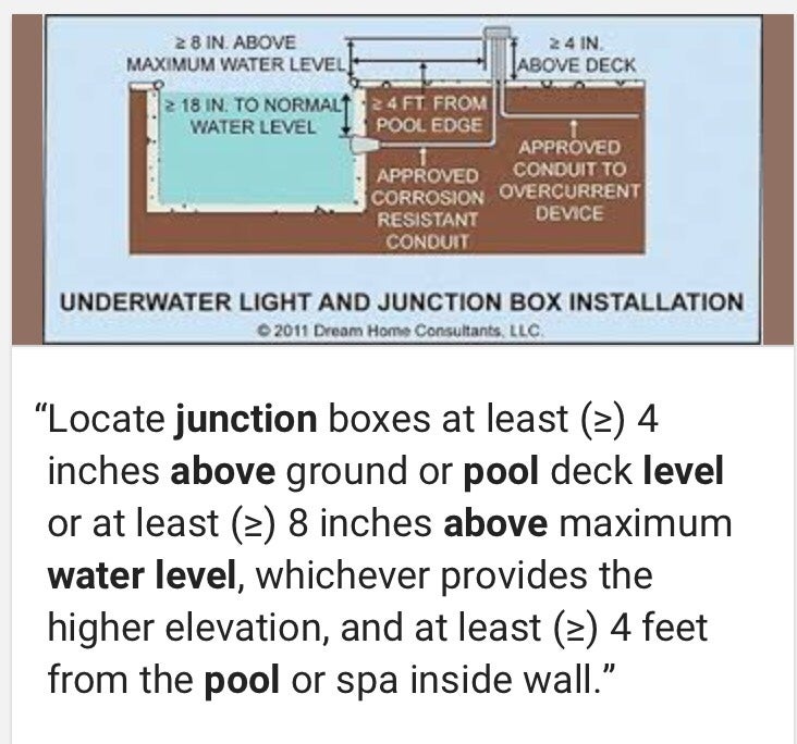 Pool junction box | Electrician Talk