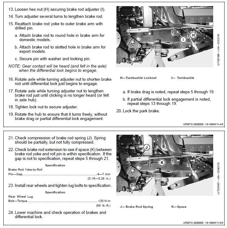 1026R Parking Brake Adjustment? | Green Tractor Talk
