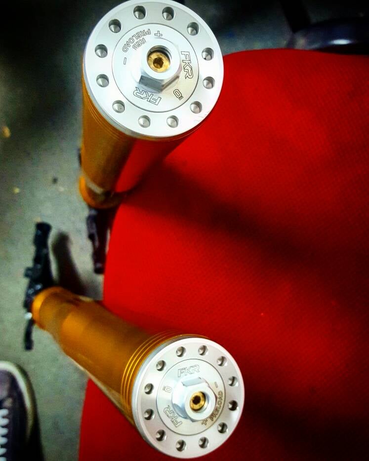 Just received the all New Öhlins FKR Racing Cartridge (spring ...