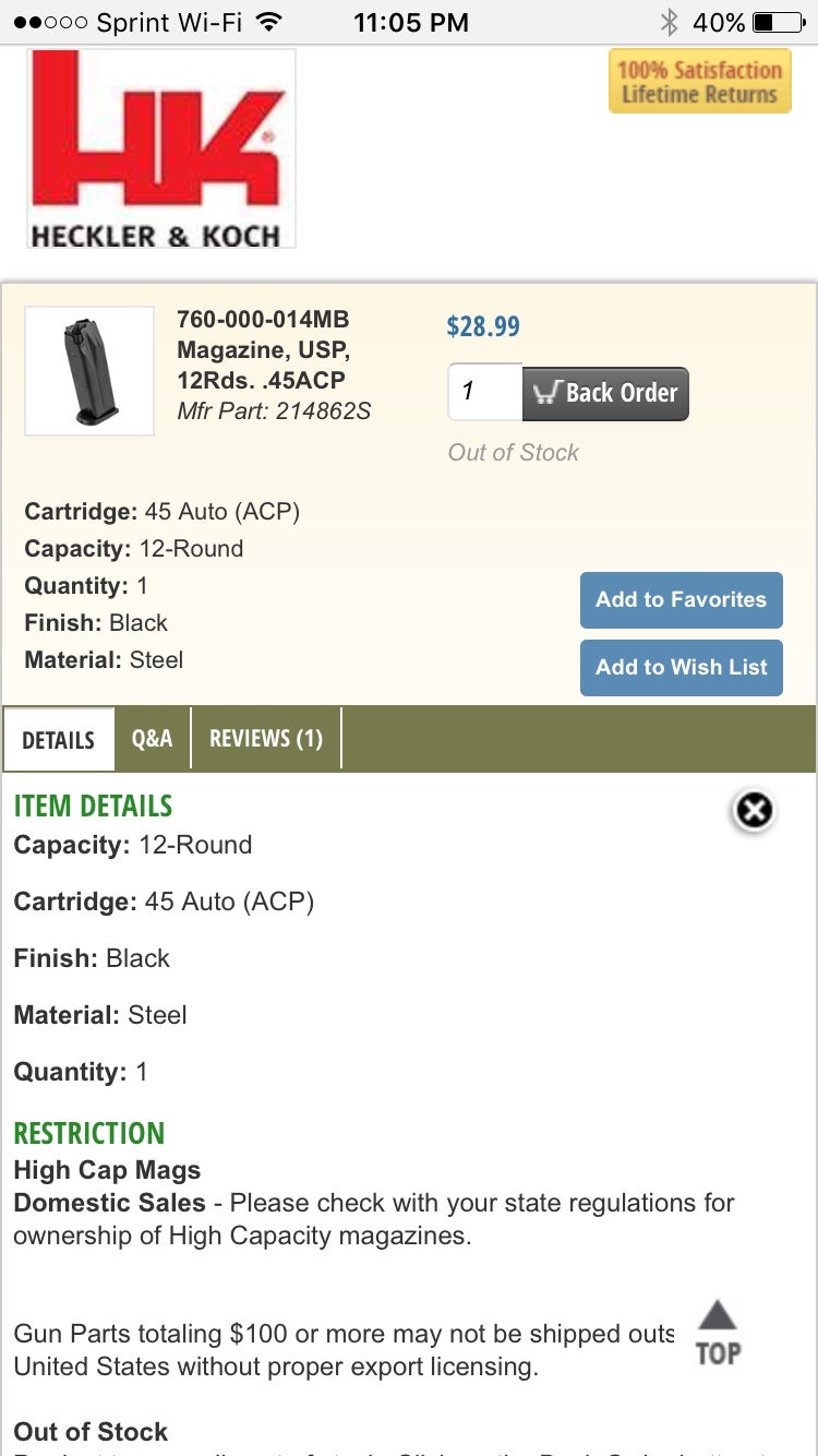 USP 45 magazine questions | HKPRO Forums