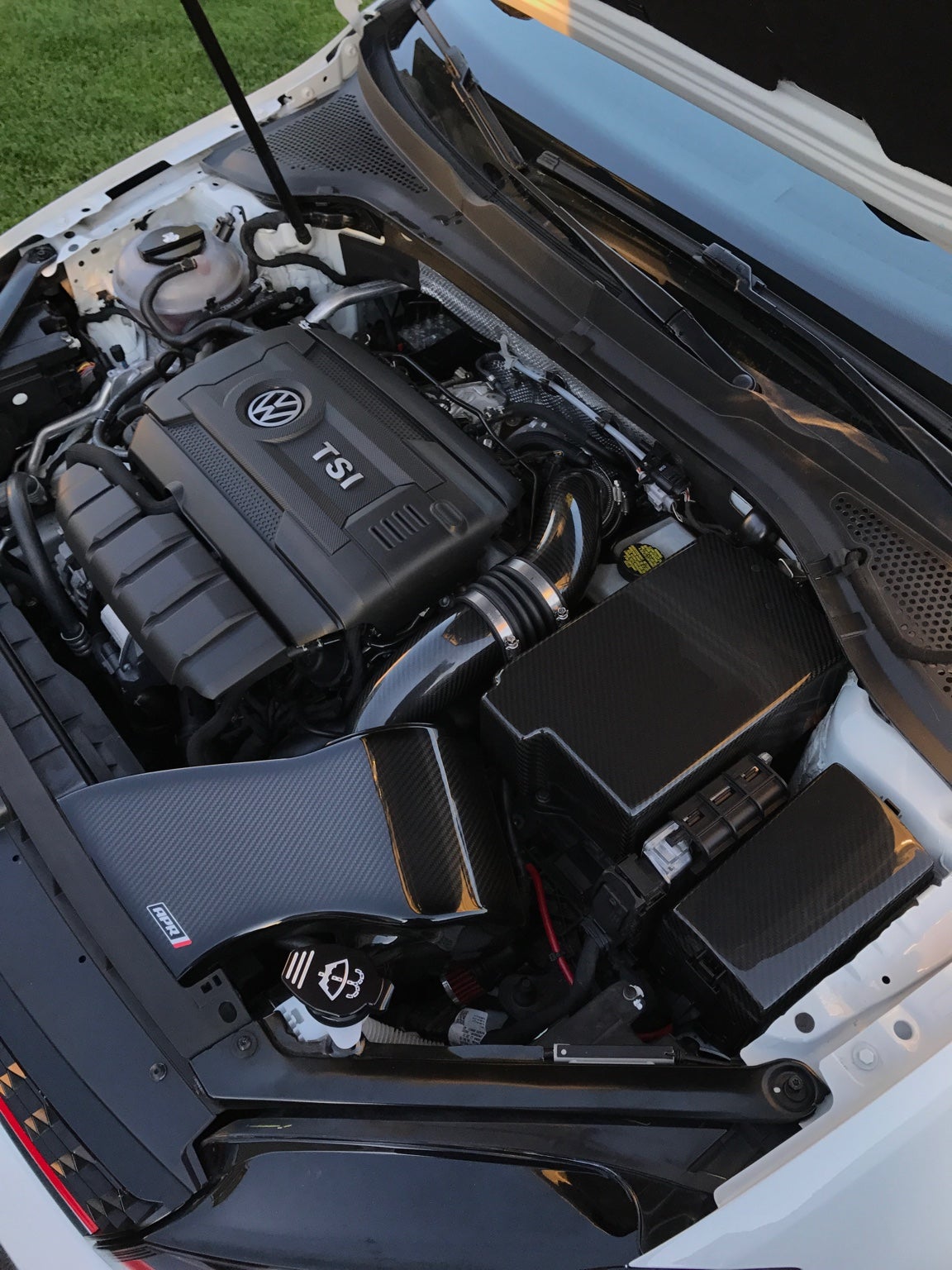 Now Available: OEM+ Carbon Fiber MkVII Golf/GTI Engine Bay Trim by ...