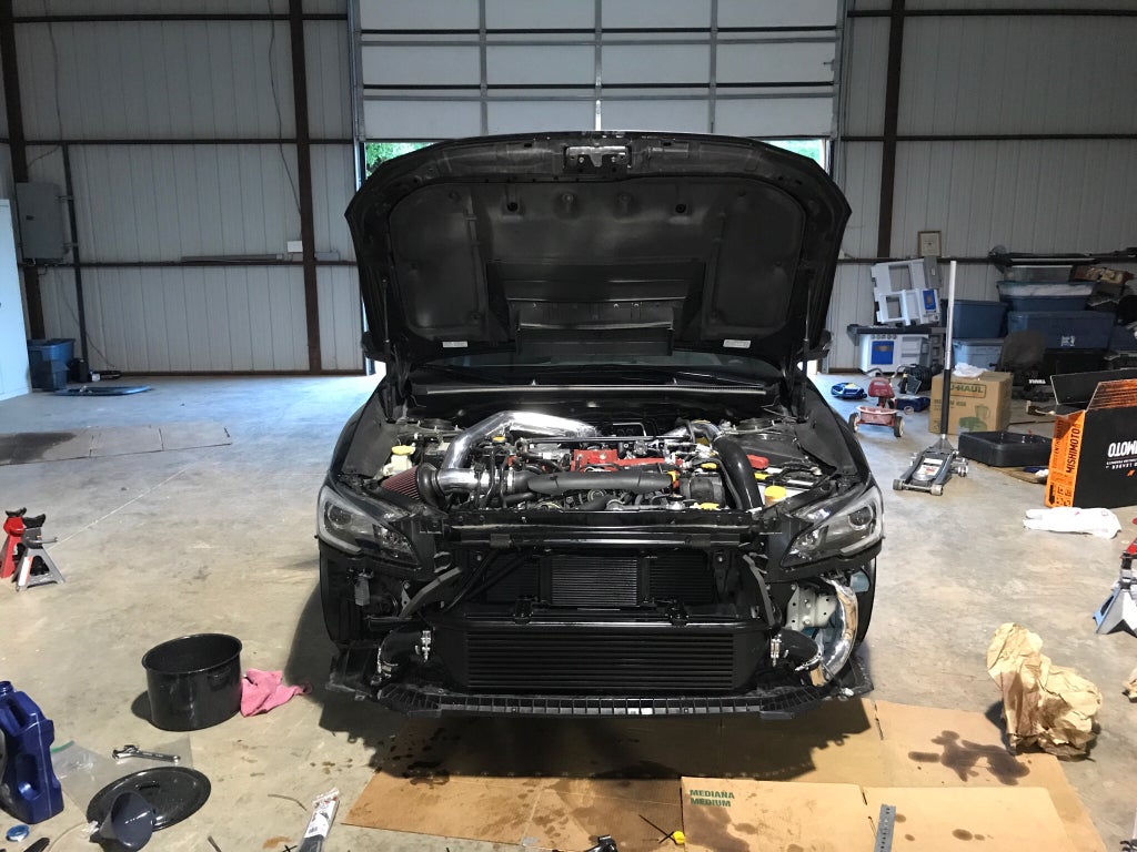 Installing FP Blue with EWG/ Mishimoto FMIC | IW STi Forum