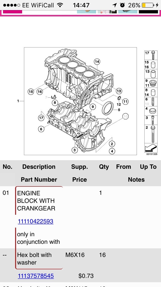 N12 and N14 block casting numbers | MiniTorque.com